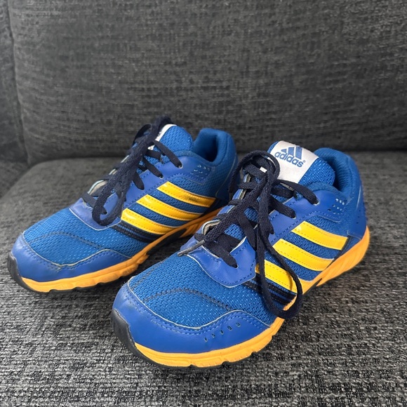 adidas | Shoes | Adidas Blue And Yellow Athletic Sneakers | Poshmark